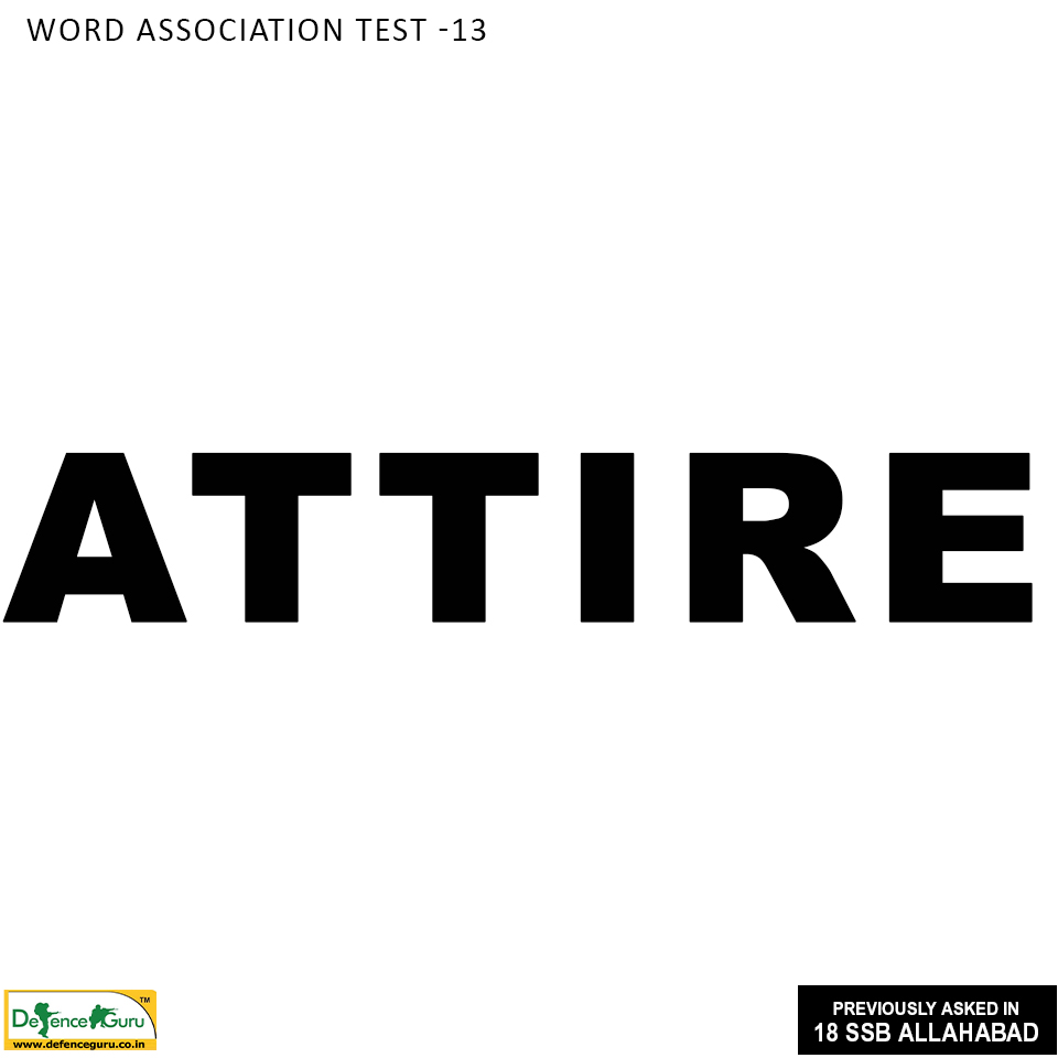 word association test attire