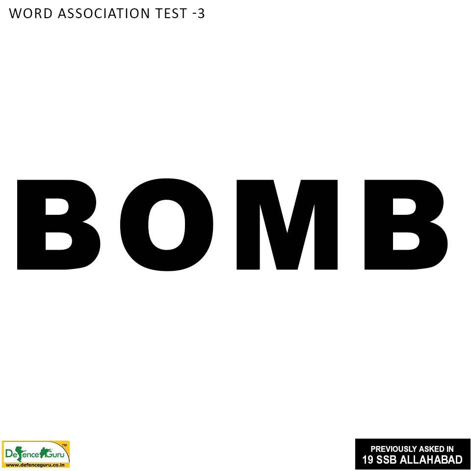 word association test bomb