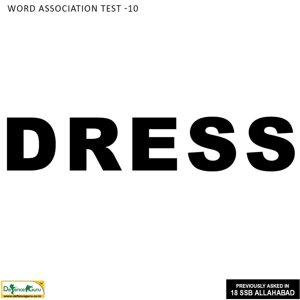 word association test dress