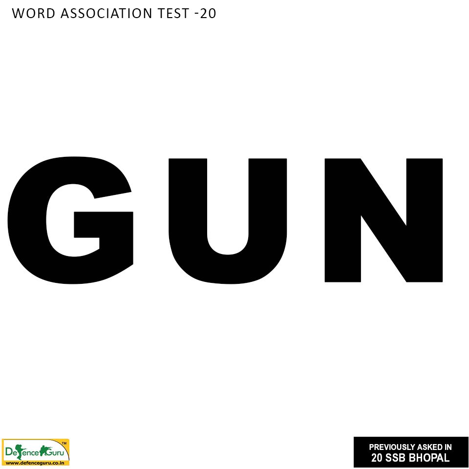 word association test gun