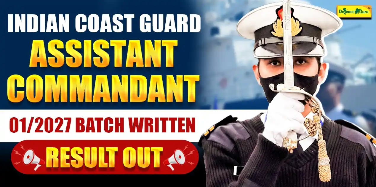 Indian Coast Guard AC 01/2027 Batch Written Result Out